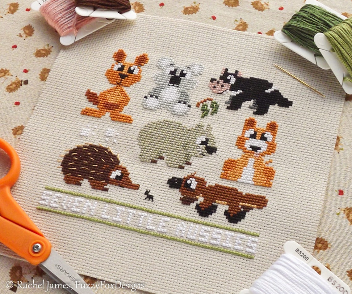 Australian Animals Cross Stitch Pattern PDF | Seven Little Aussies ...