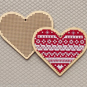 Scandi Heart Cross Stitch Pattern PDF | Pattern for Toms New Old Things ...