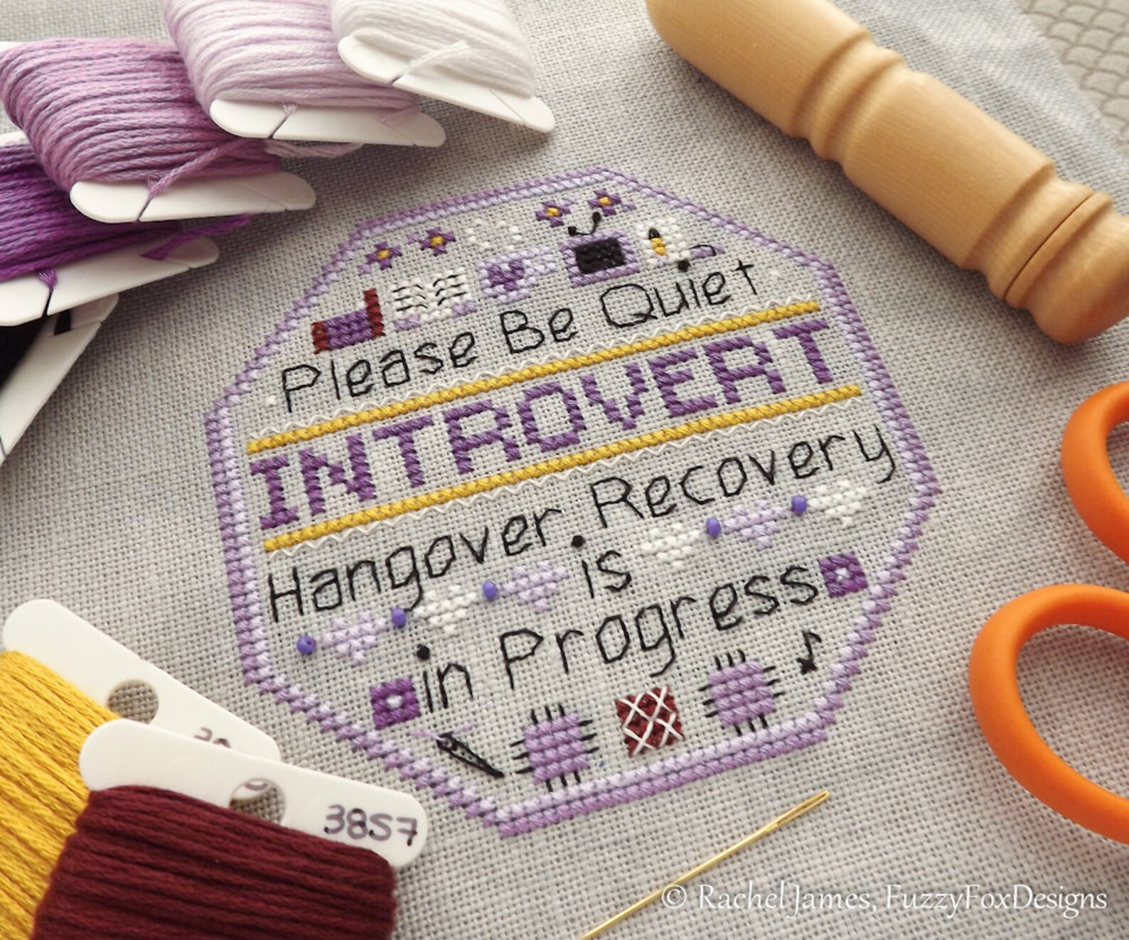 Introvert Hangover Cross Stitch Pattern PDF Introvert Cross | Etsy ...