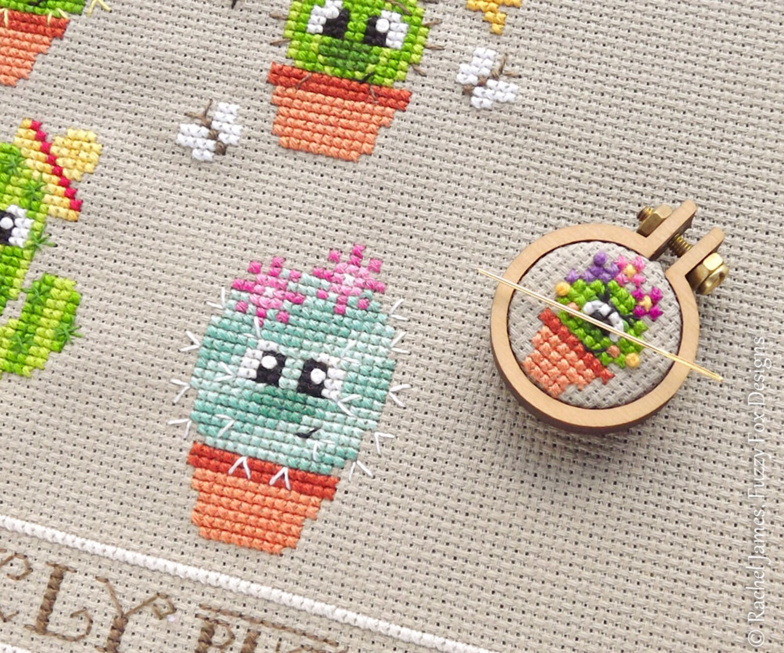 Freja the Cactus Cross Stitch Pattern PDF | Prickly but Cute Stitch-a ...