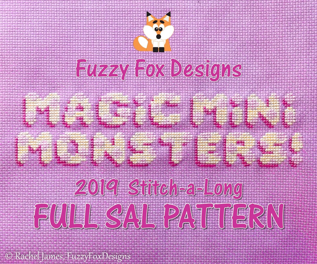 Magic Mini Monsters Full Stitch-a-long Pattern | 2019 SAL | Cute ...