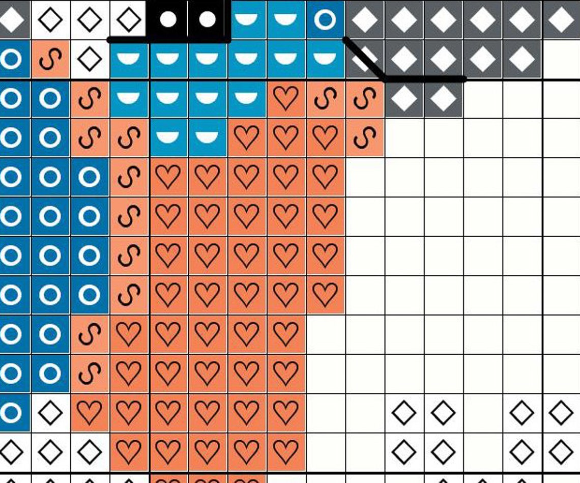 Busy Little Bluebird Cross Stitch Pattern PDF | Cute Bird Counted Cross ...