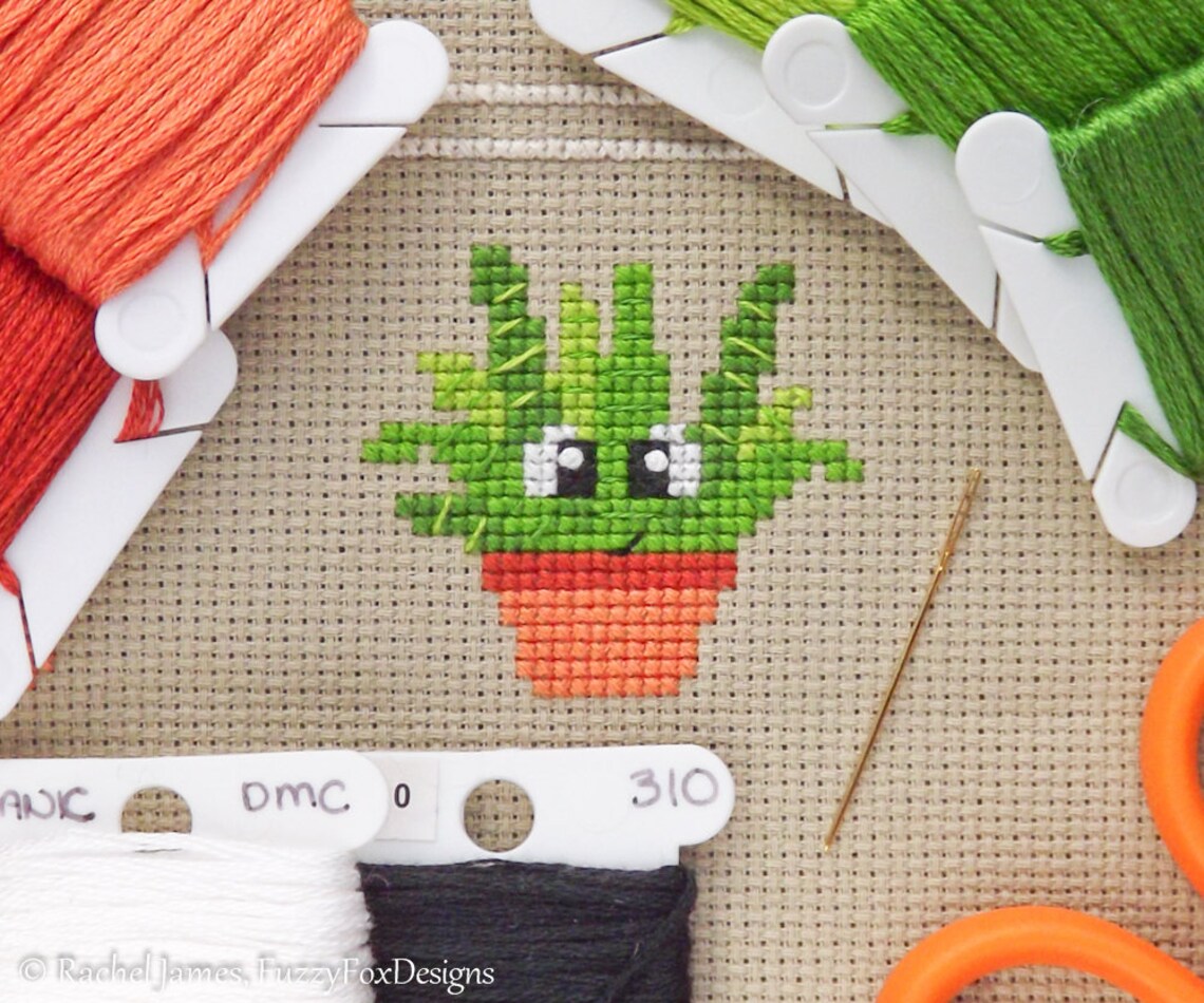 Albert the Aloe Cross Stitch Pattern PDF Prickly but Cute - Etsy Australia