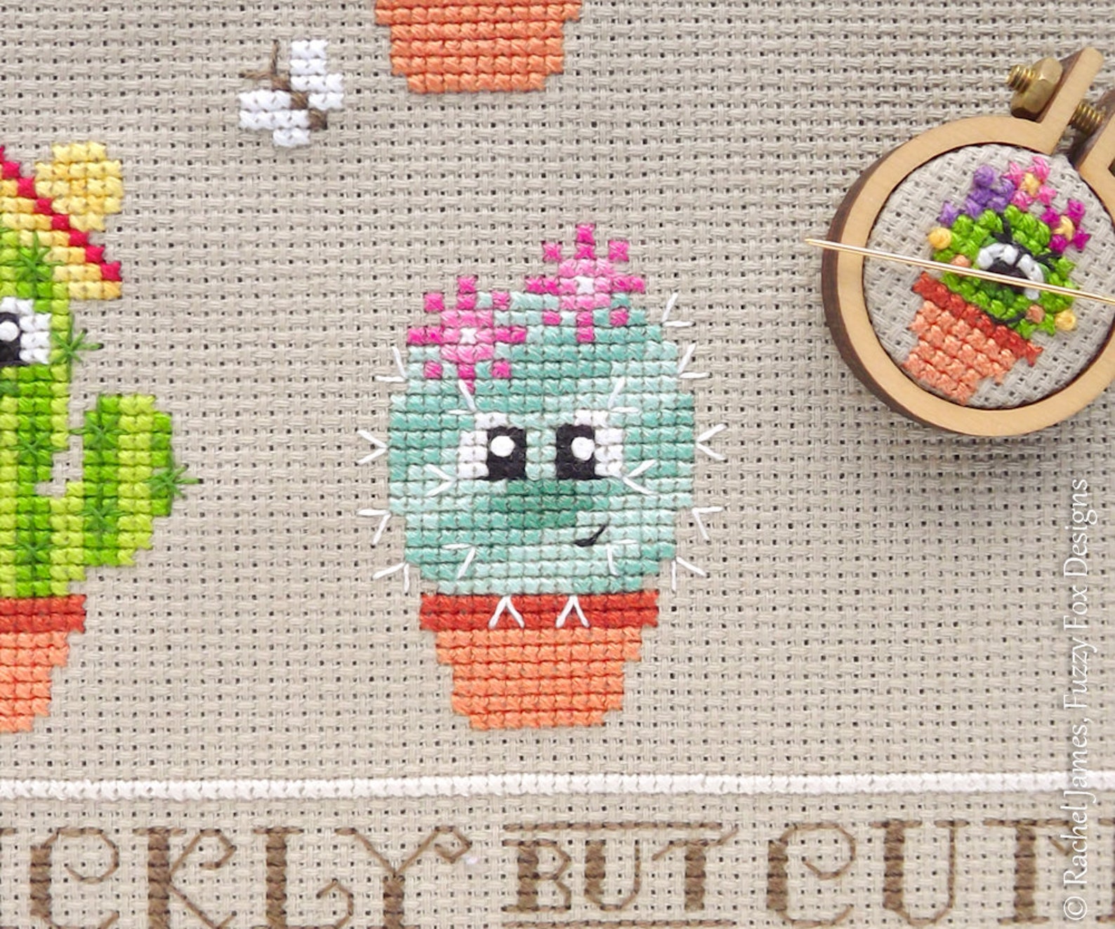 Freja the Cactus Cross Stitch Pattern PDF | Prickly but Cute Stitch-a ...