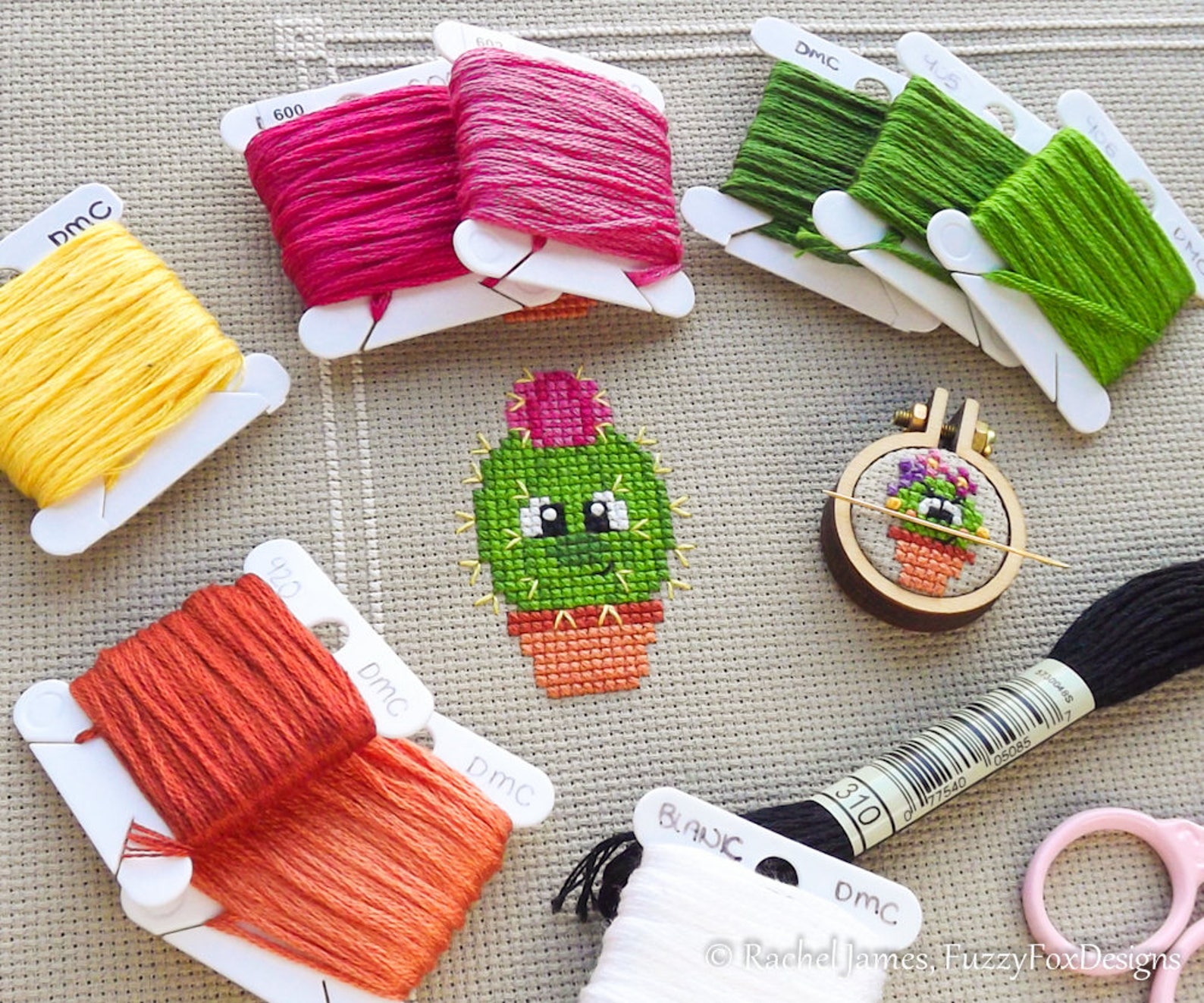 Ruby the Ball Cactus Cross Stitch Pattern PDF Prickly but - Etsy