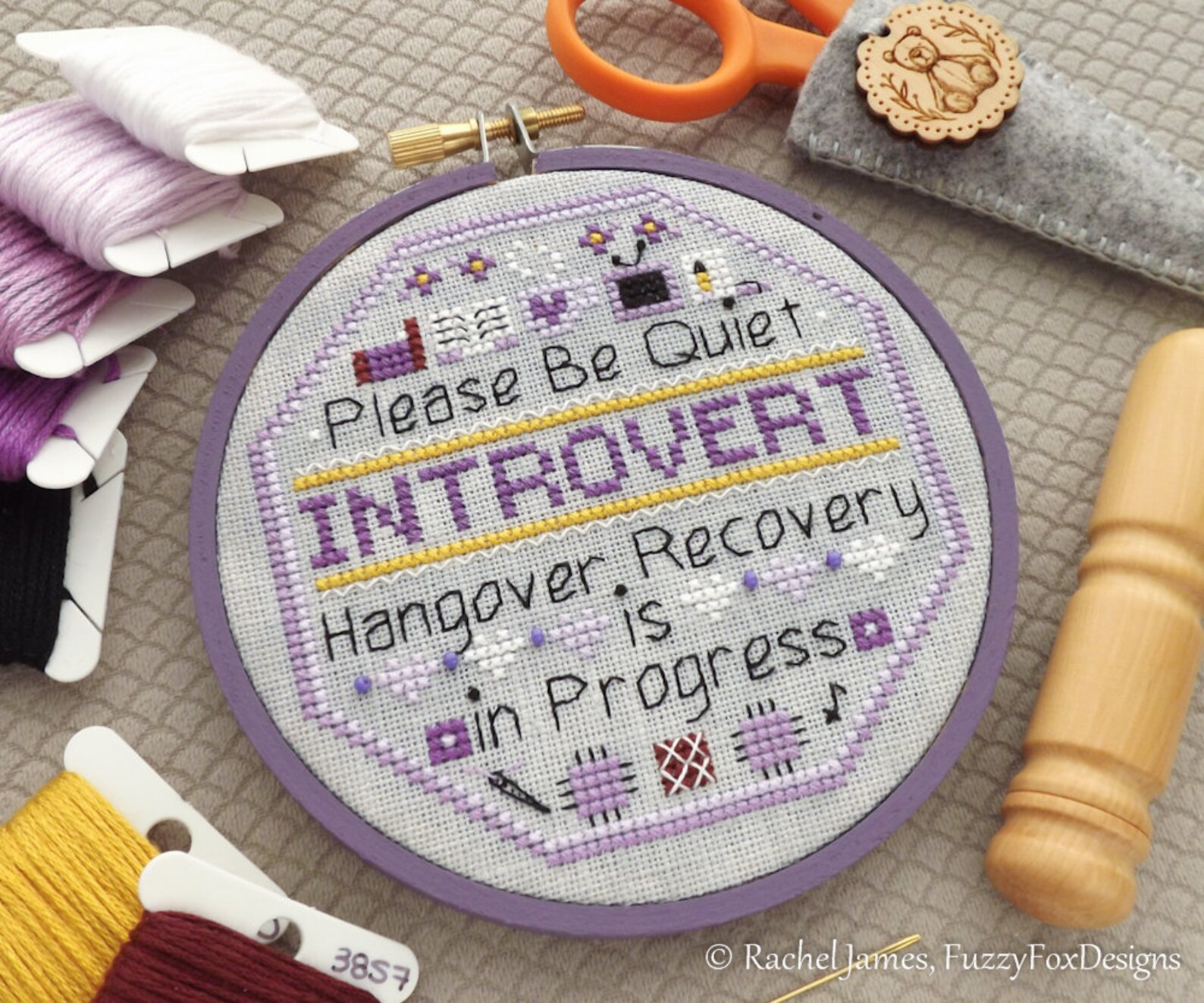 Introvert Hangover Cross Stitch Pattern PDF Introvert Cross - Etsy ...