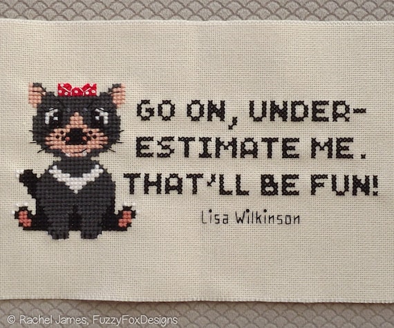 Sassy Tasmanian Devil Cross Stitch Pattern PDF Tassie Devil - Etsy