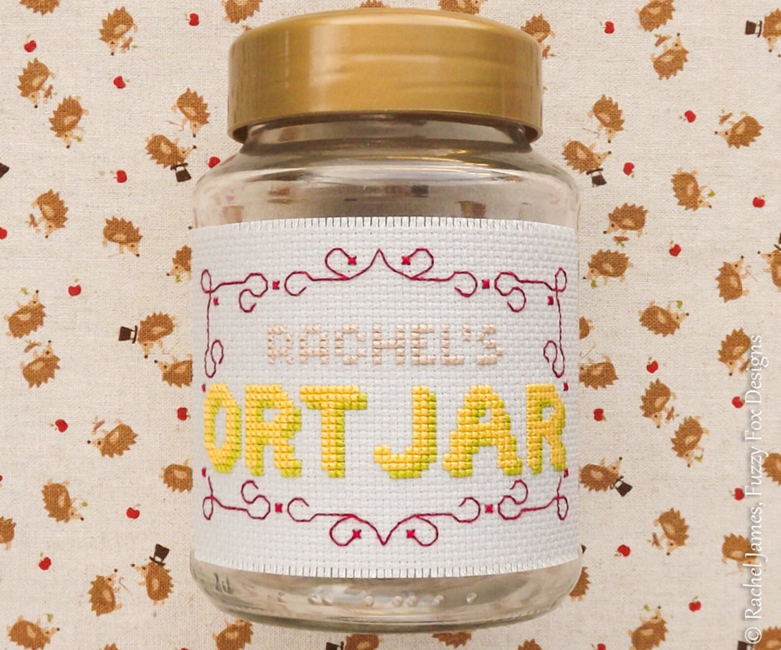 Personalised ORT Jar Cross Stitch Pattern PDF | Etsy