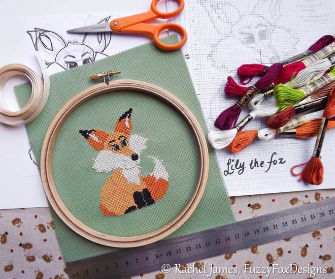 Lily the Fox Cross Stitch Pattern PDF - Etsy