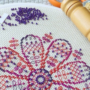 Variegated Blossom Cross Stitch Pattern PDF | Chart for Colour ...