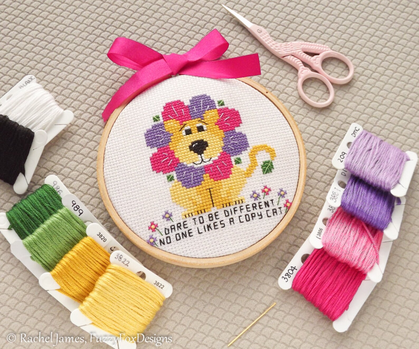 Different Little Lion Cross Stitch Pattern PDF | Dare to Be Different ...