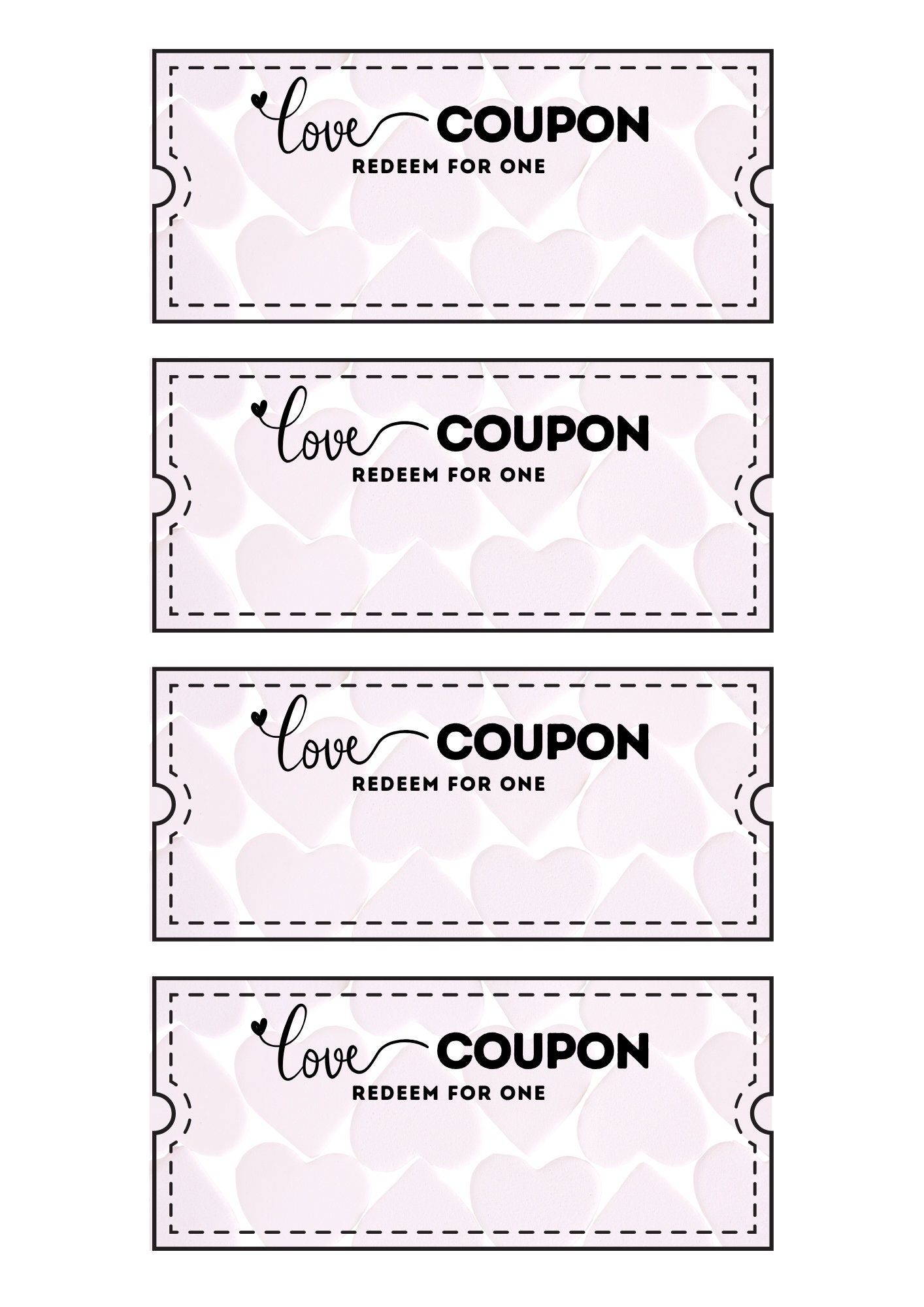 LOVE COUPONS, Printable, Customize, Cute, Fun, Loving, Coupons ...