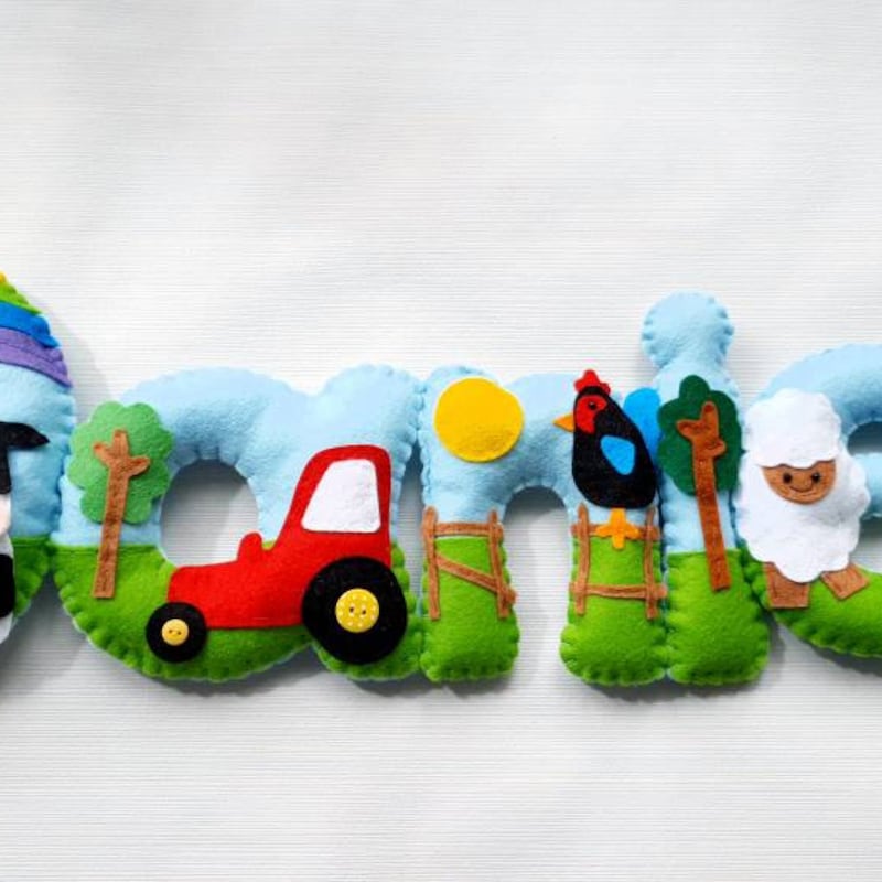 Felt Name Sign - Etsy UK