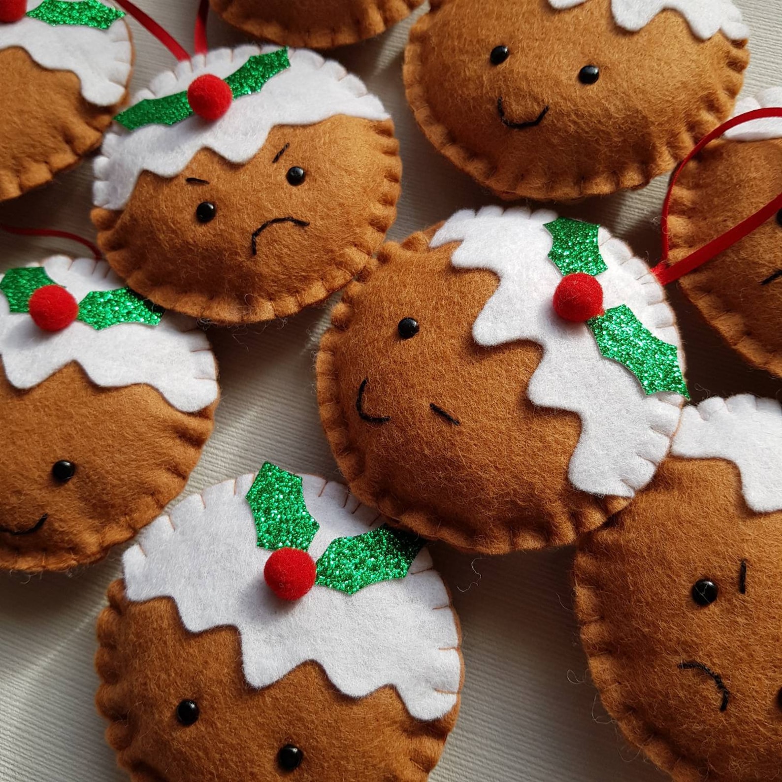 Christmas Pudding Tree Decoration | Etsy