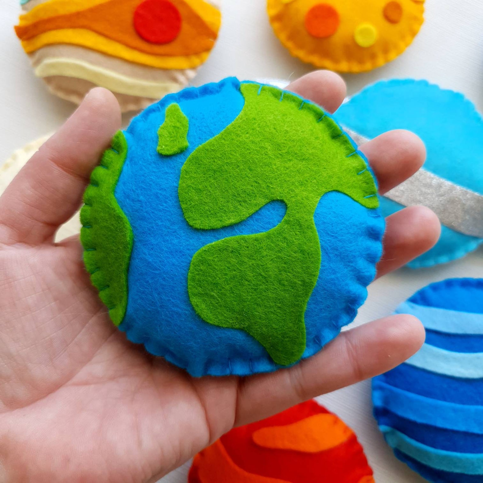 Solar System Garland. Felt Planets Bunting. Space Theme | Etsy