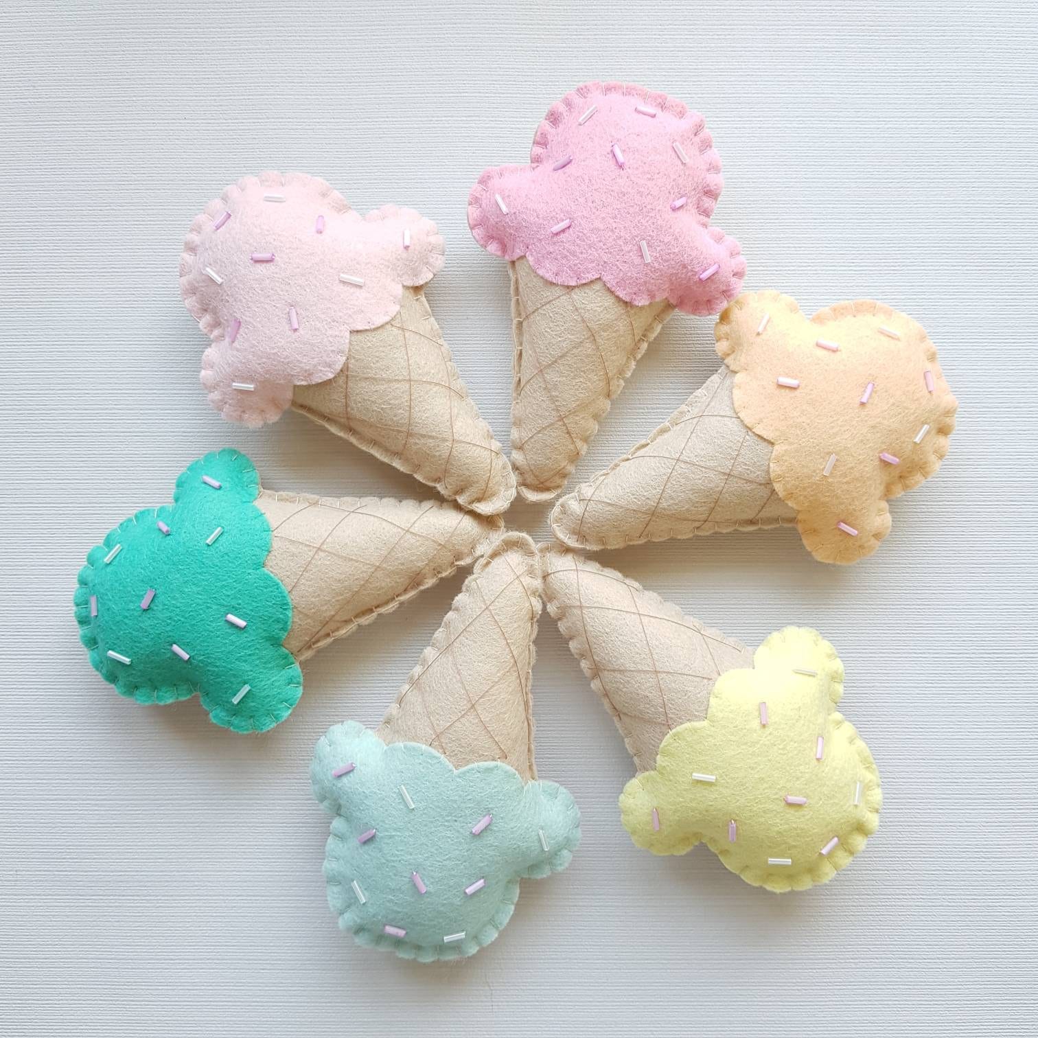 Ice Cream Garland, Ice Cream Theme Children's Bedroom Decor, Summer ...