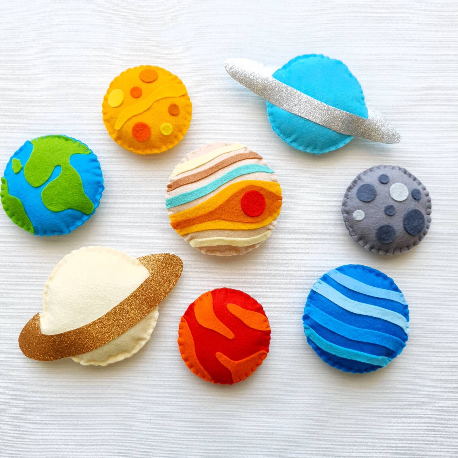 Solar System Garland. Felt Planets Bunting. Space Theme | Etsy