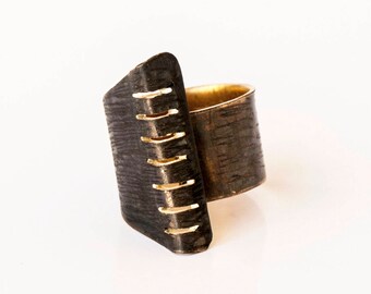 Metal Work Ring | Etsy