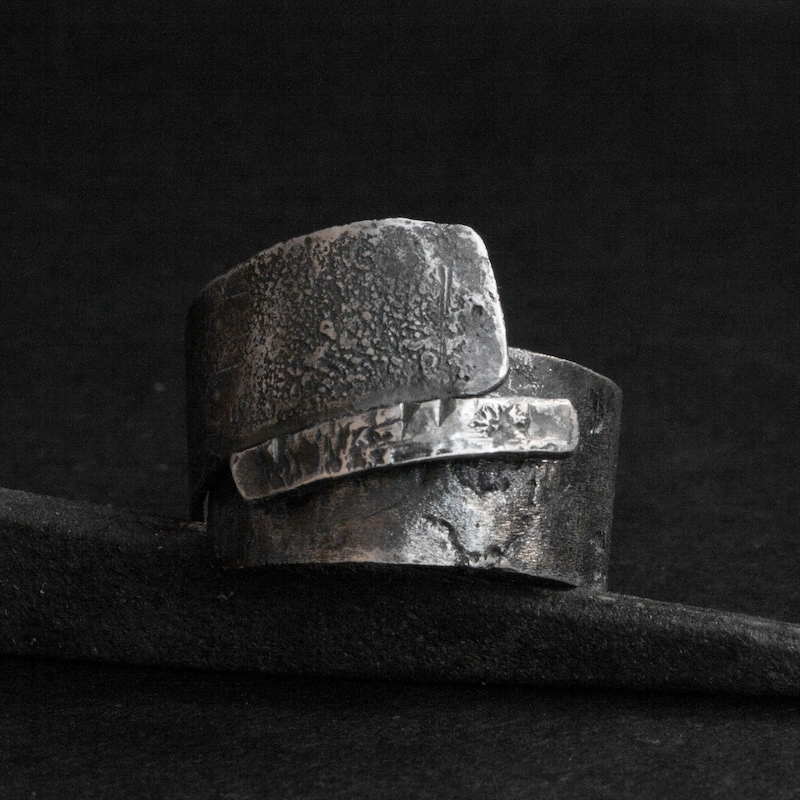 Rustic Mens Ring - Etsy