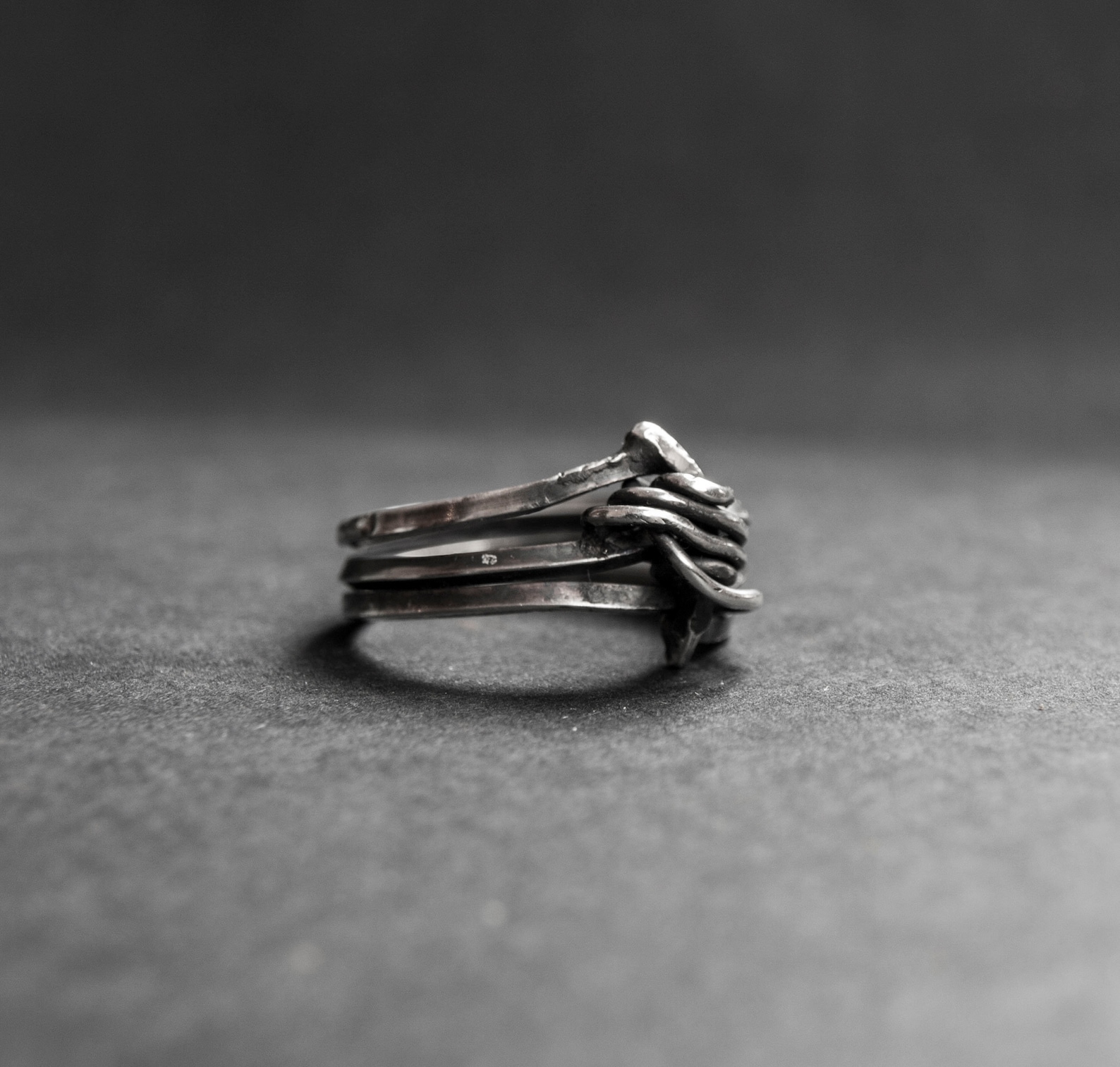 Rustic Silver Jewelry Silver Band Ring Organic Ring Silver - Etsy