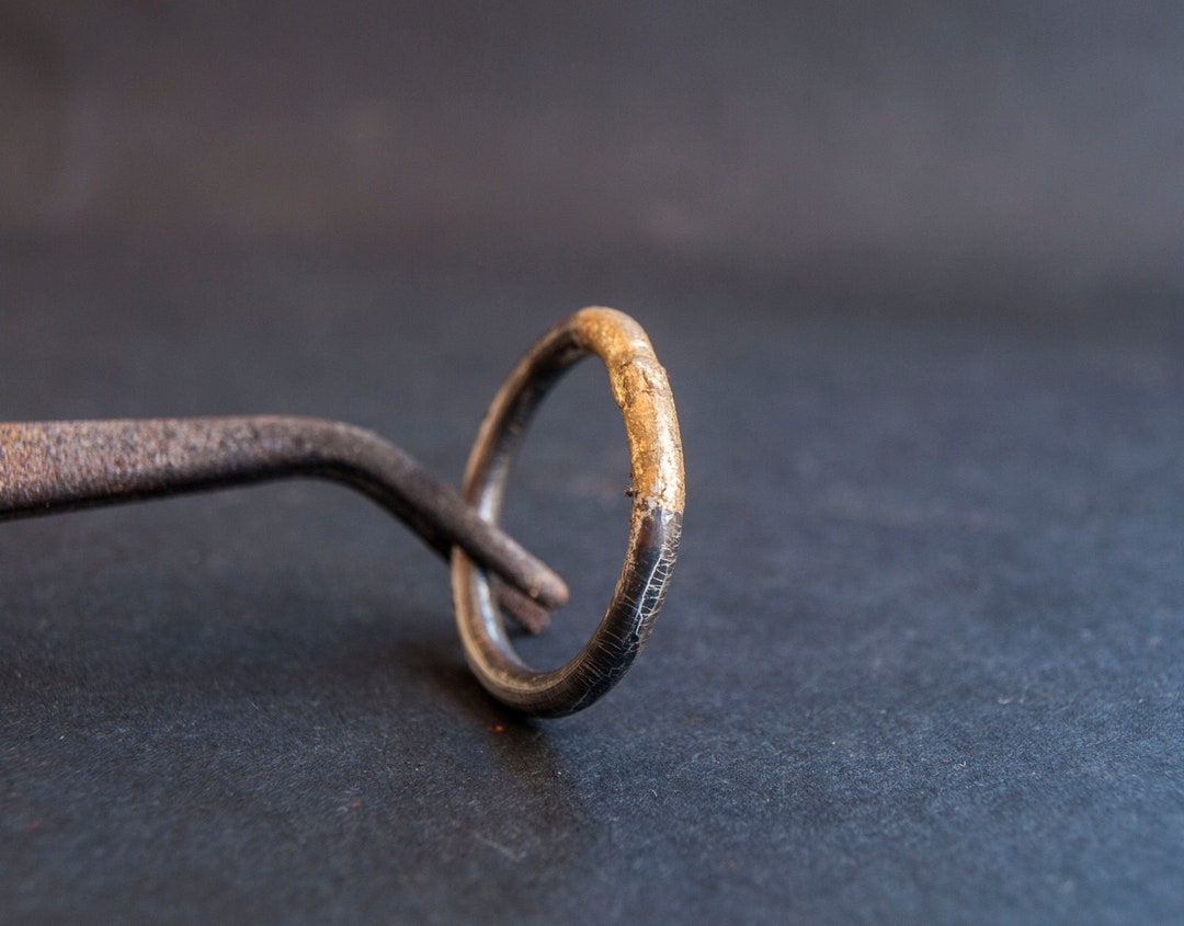 Silver Ring Unisex Silver Ring 24k Golden Organic Silver Ring - Etsy