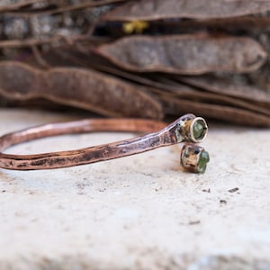 Bangle Copper Bracelet Rustic Jewelry Bangles Hammered Copper Anniversary Gift for Wife Raw ...