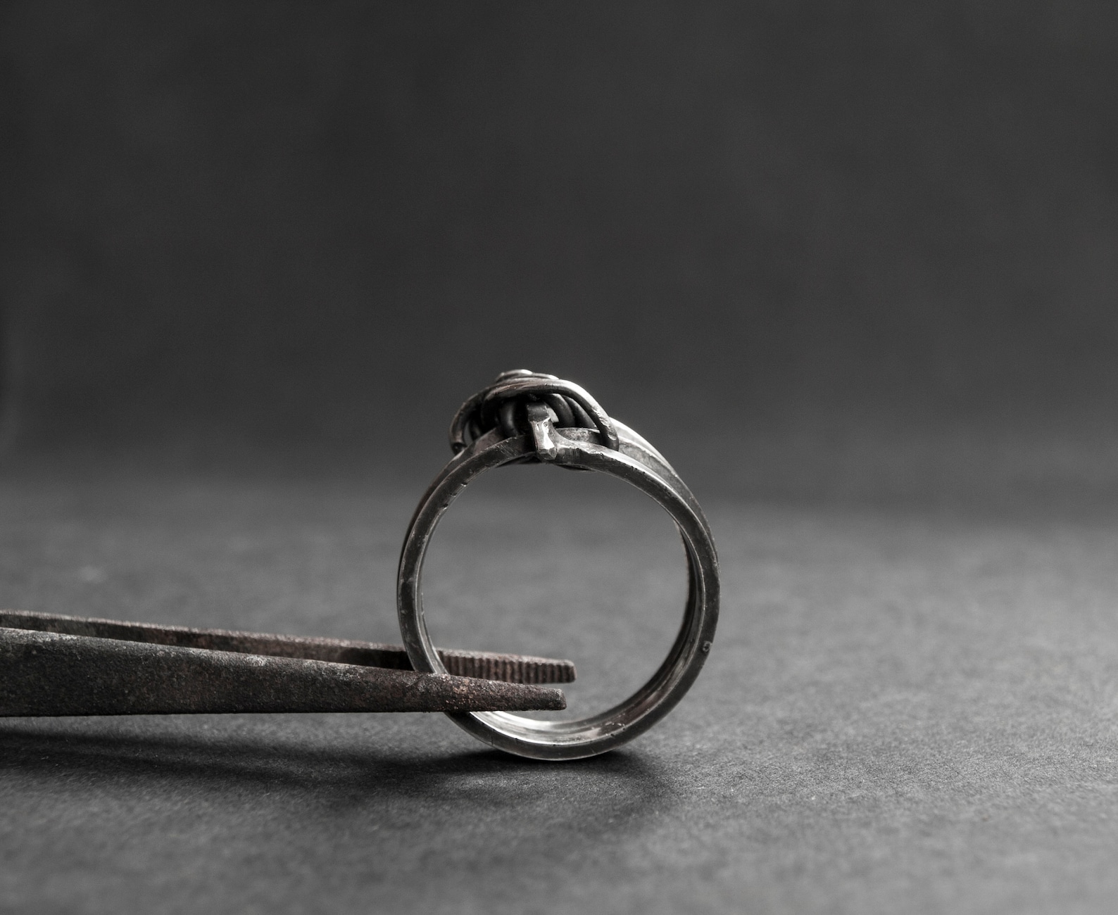 Rustic Silver Jewelry Silver Band Ring Organic Ring Silver - Etsy