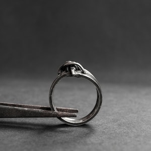 Rustic Silver Jewelry Silver Band Ring Organic Ring Silver Band Ring ...