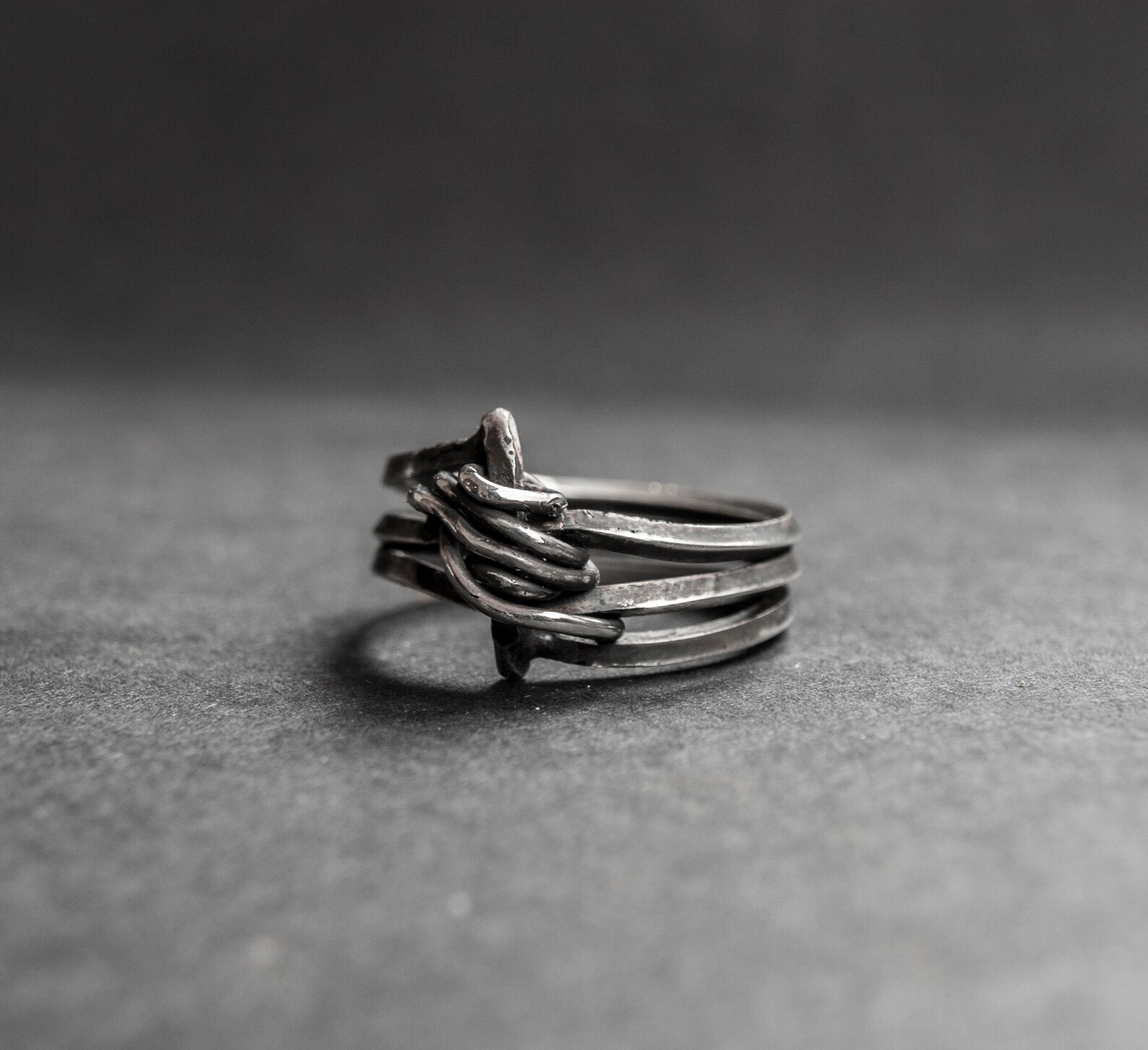 Rustic Silver Jewelry Silver Band Ring Organic Ring Silver | Etsy