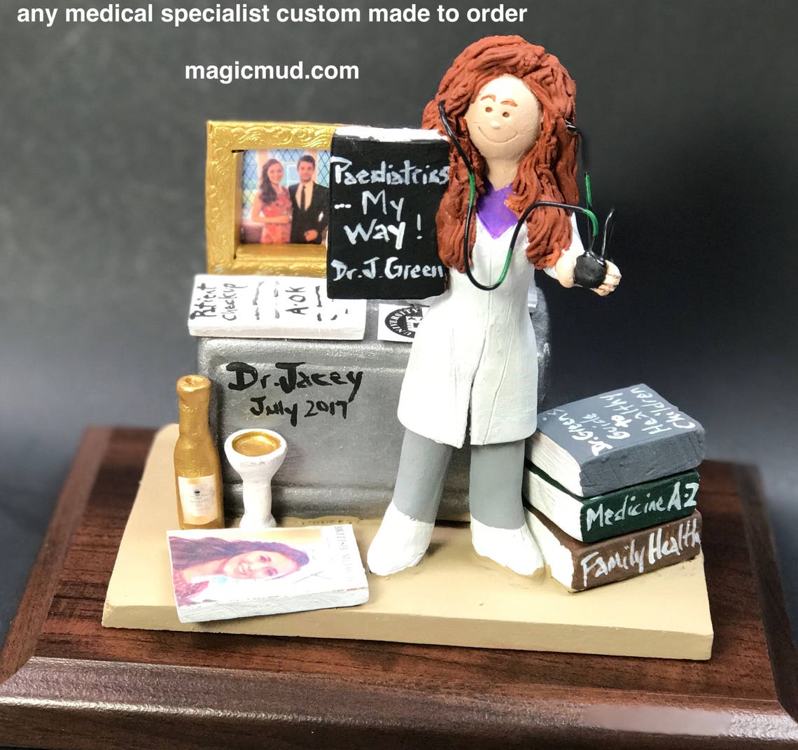 Female Surgeon Figurine, Customized Lady Doctor Graduation Gift ...