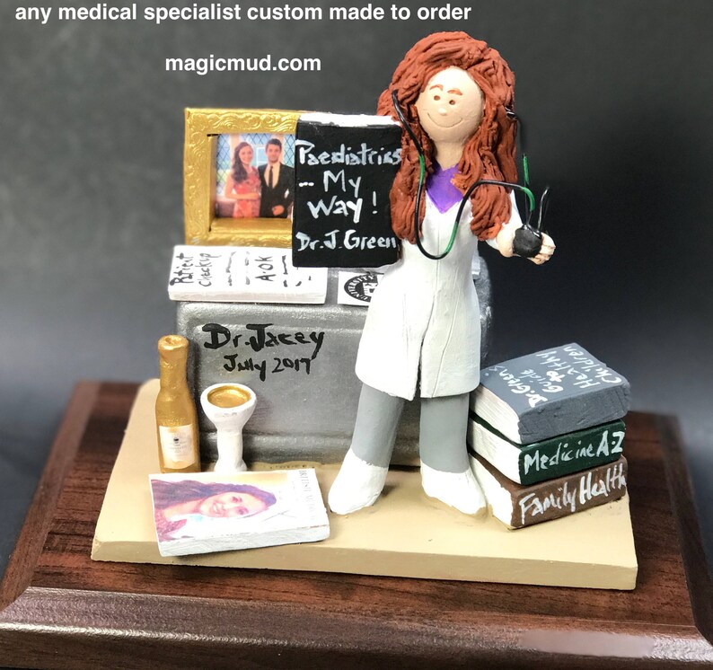 Female Surgeon Figurine, Customized Lady Doctor Graduation Gift ...