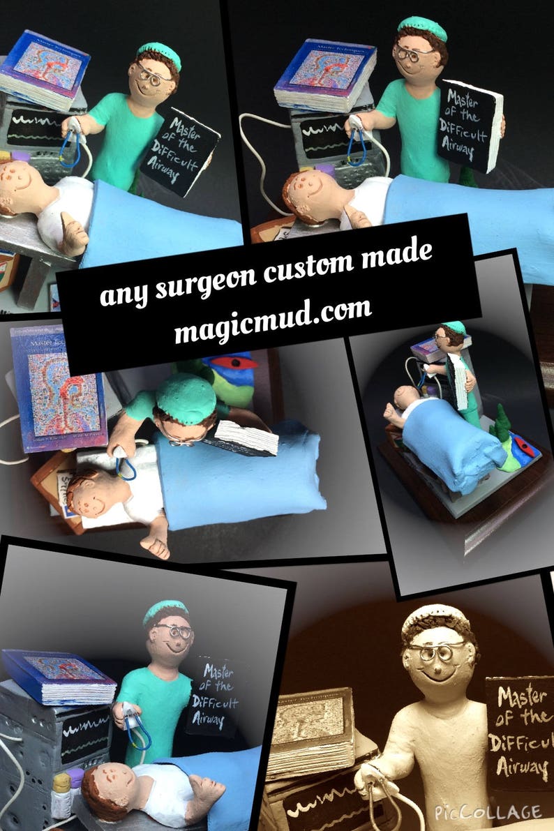 ENT Surgeon Figurine, Ear Nose Throat Doctors Gift, Personalized ...