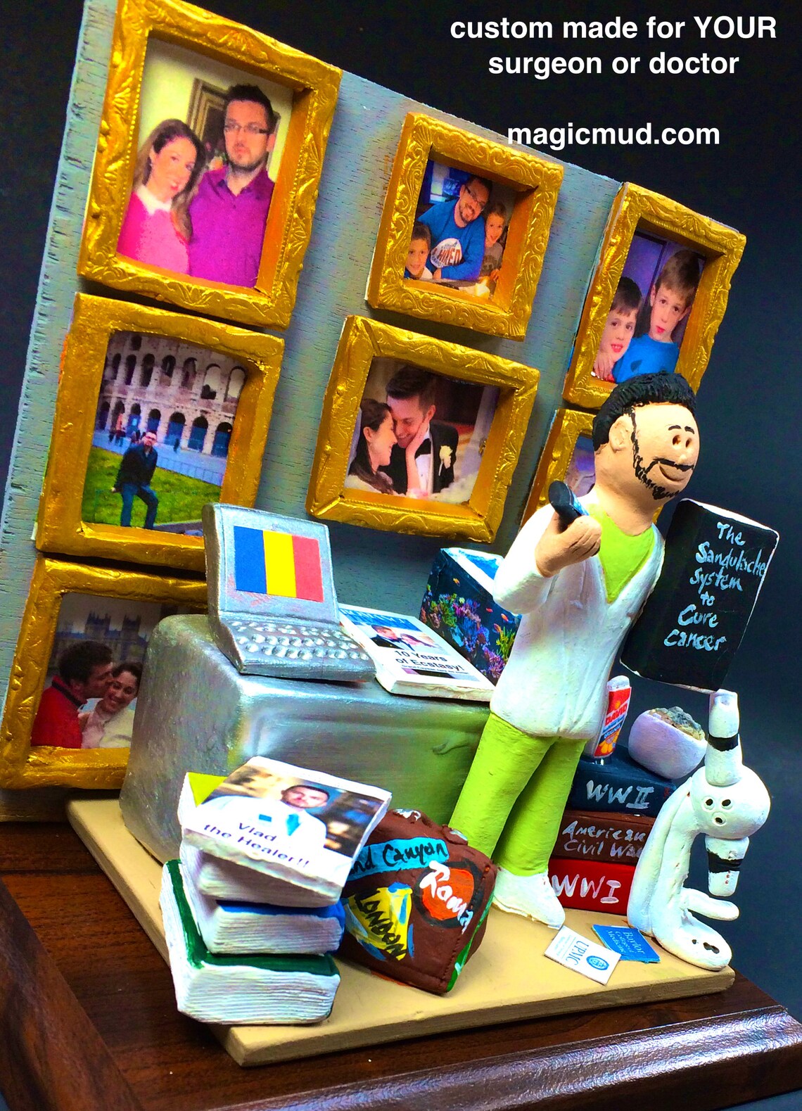 Geneticist's Custom Made Figurine, Personalized Genetic Doctor's Gift ...