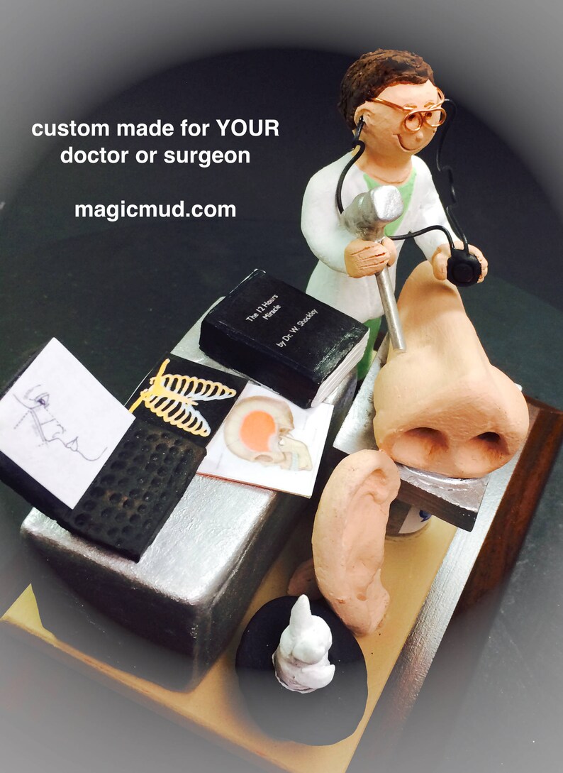 ENT Surgeon Figurine, Ear Nose Throat Doctors Gift, Personalized ...