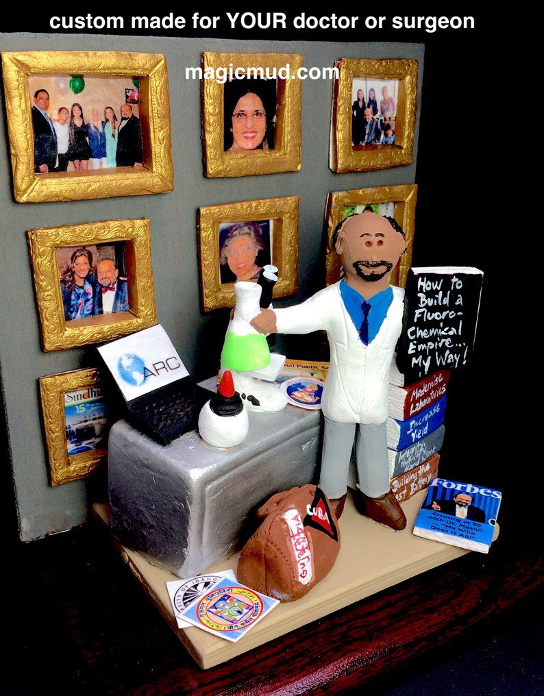 Geneticist's Custom Made Figurine, Personalized Genetic Doctor's Gift ...
