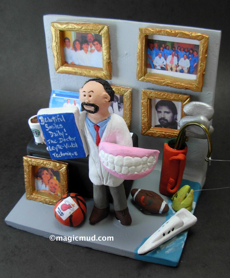Custom Dental Office Art - Custom Made Dentist Gift- Dental Figurine ...