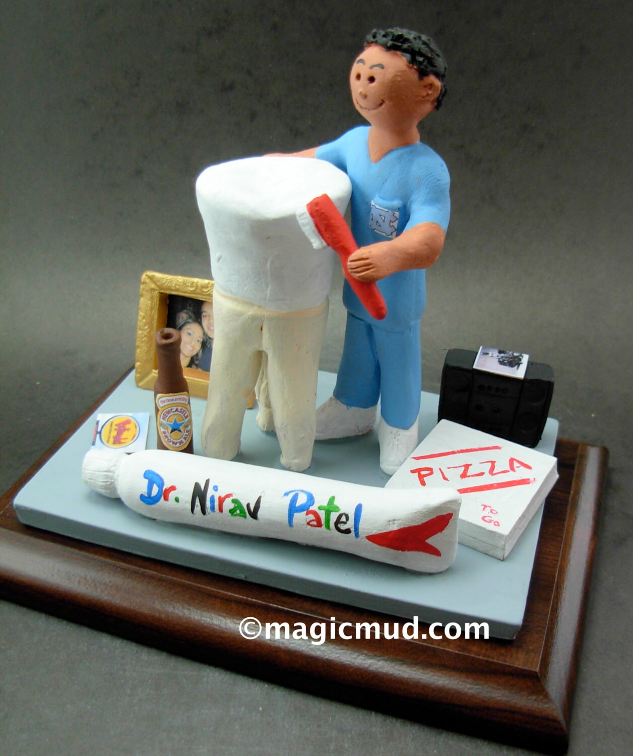Custom Dental Office Art - Custom Made Dentist Gift- Dental Figurine ...