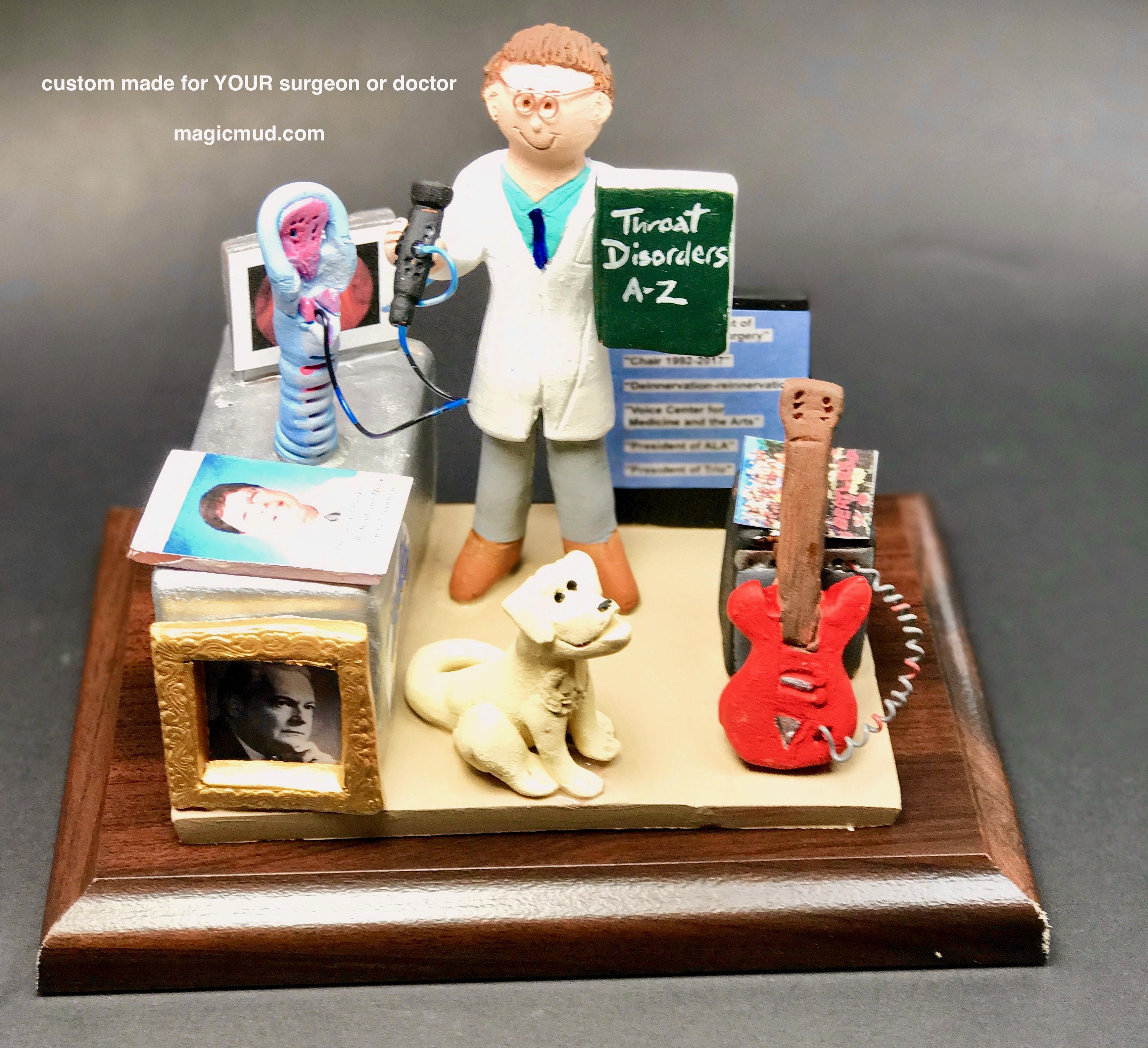 ENT Surgeon Figurine, Ear Nose Throat Doctors Gift, Personalized ...