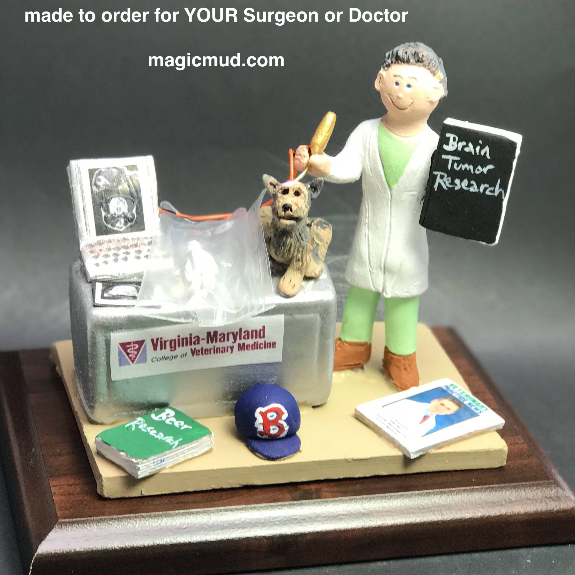 Female Veterinarian Figurine, Veterinary Graduation Gift, Personalized ...