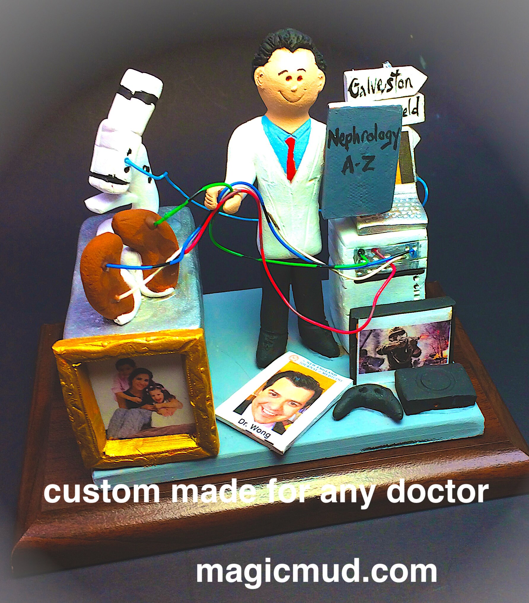 Geneticist's Custom Made Figurine, Personalized Genetic Doctor's Gift ...
