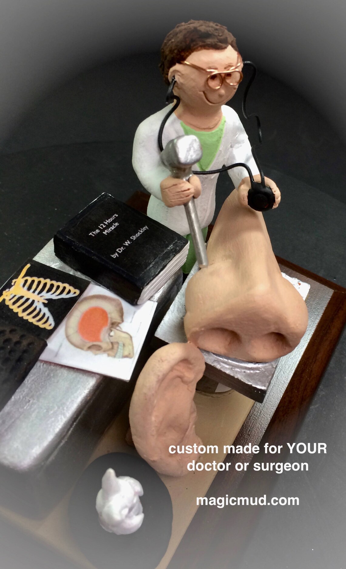 ENT Surgeon Figurine, Ear Nose Throat Doctors Gift, Personalized ...