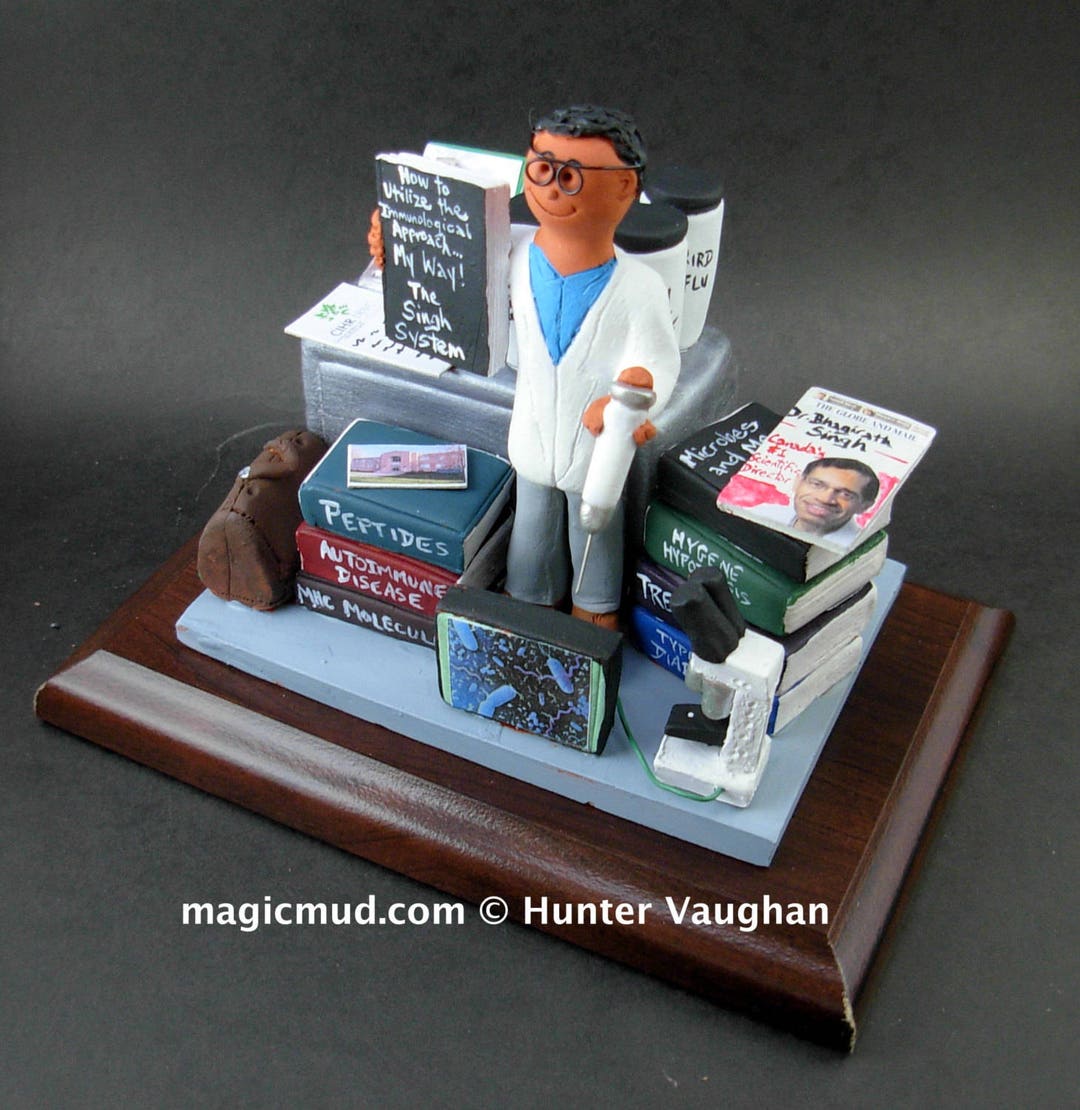 Medical Scientist's Custom Made Figurine, Personalized Biomedical ...