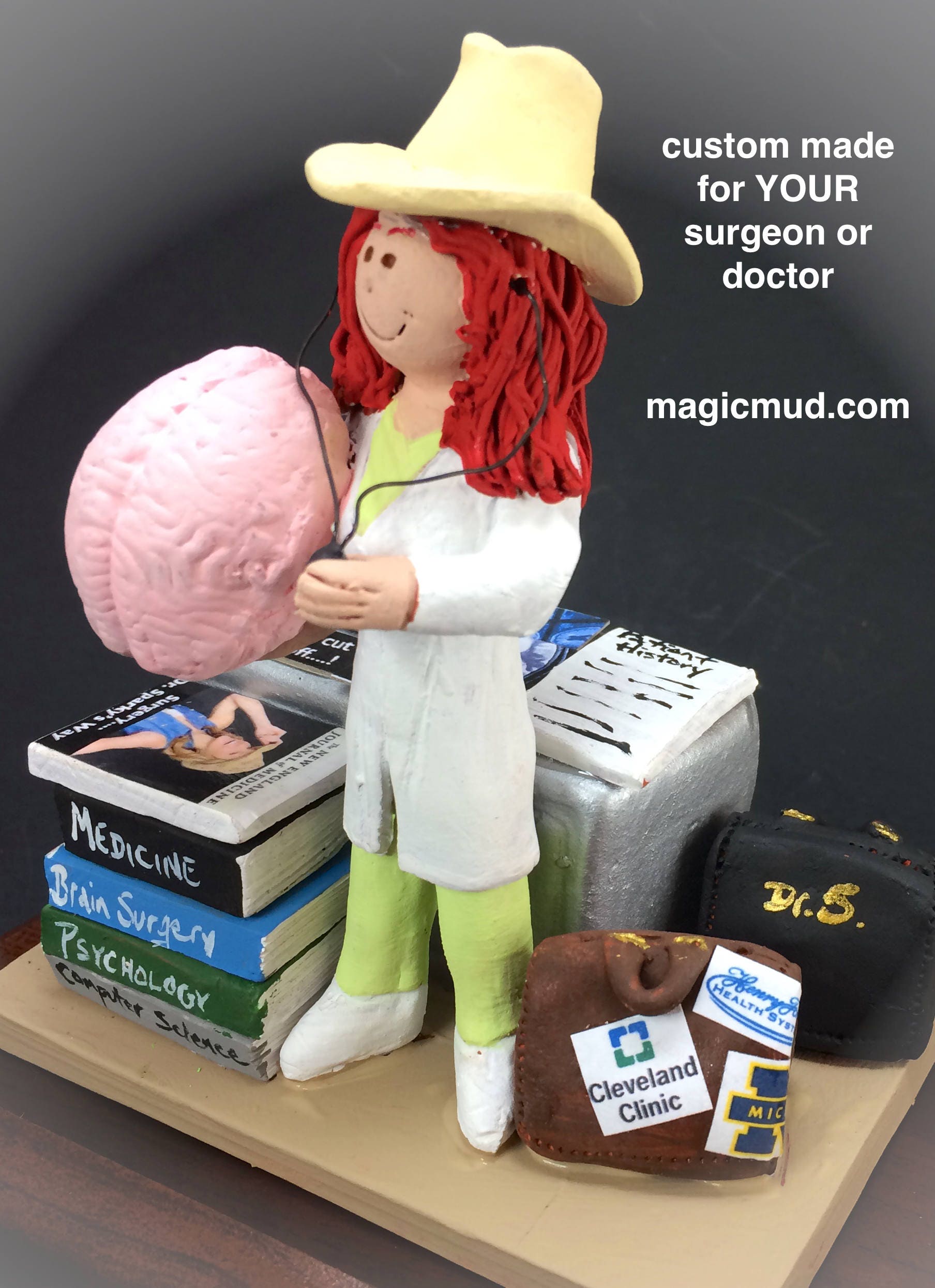 Psychologist's Figurine, Custom Made Gift for a Therapist / Counsellor ...