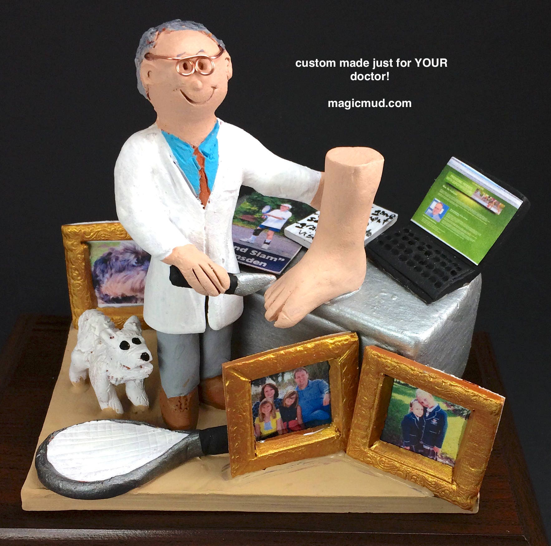 Personalized Podiatrist's Gift Figurine - Custom Made Foot Doctor ...