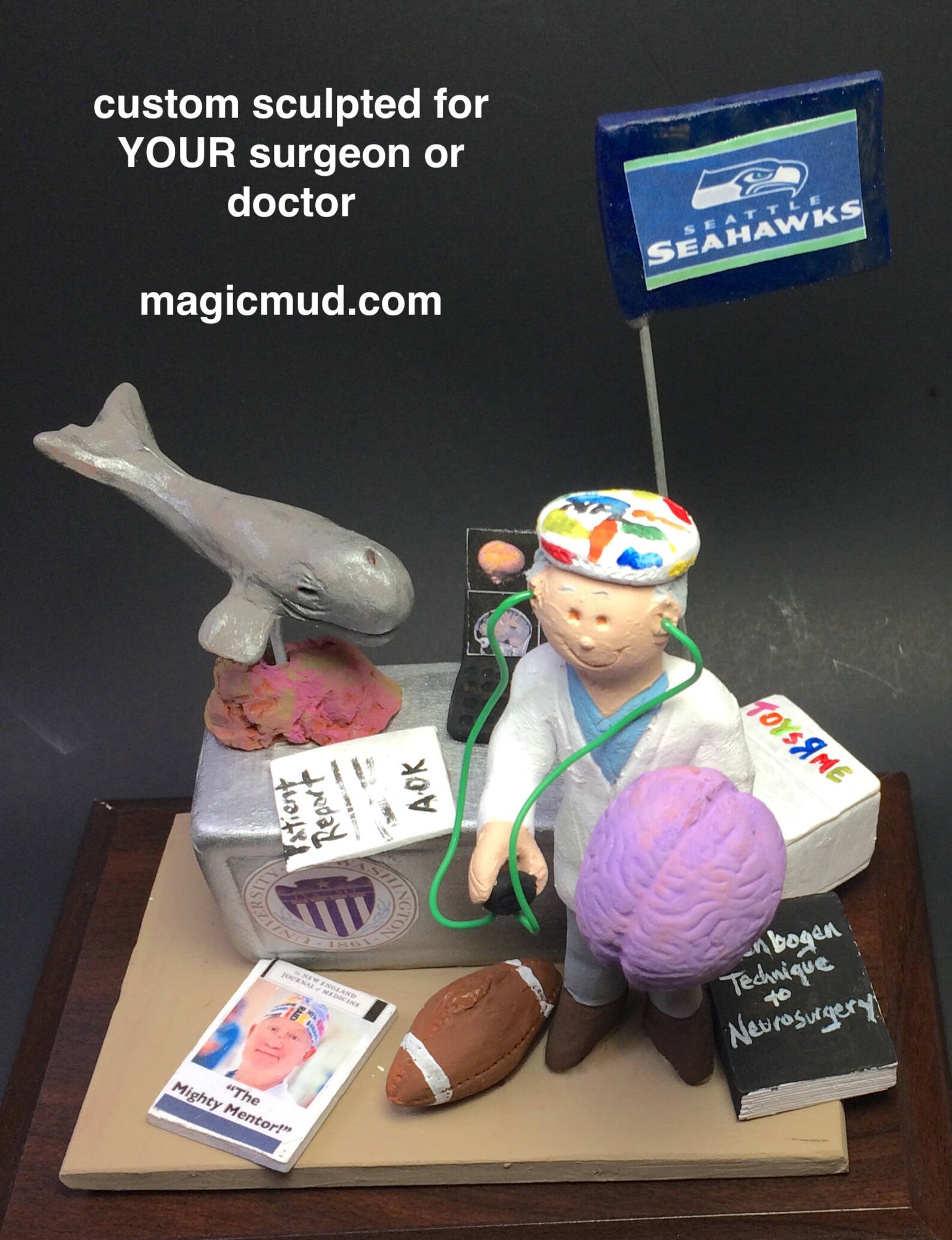 Psychologist's Figurine, Custom Made Gift for a Therapist / Counsellor ...