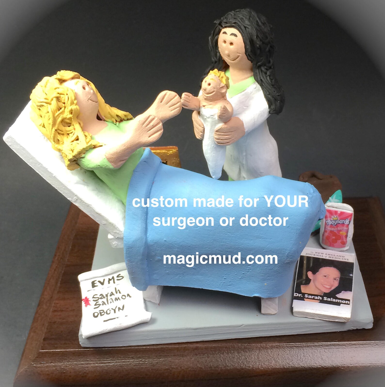 Family Doctor Figurine, Personalized Lady Doctor's Gift, Physician ...