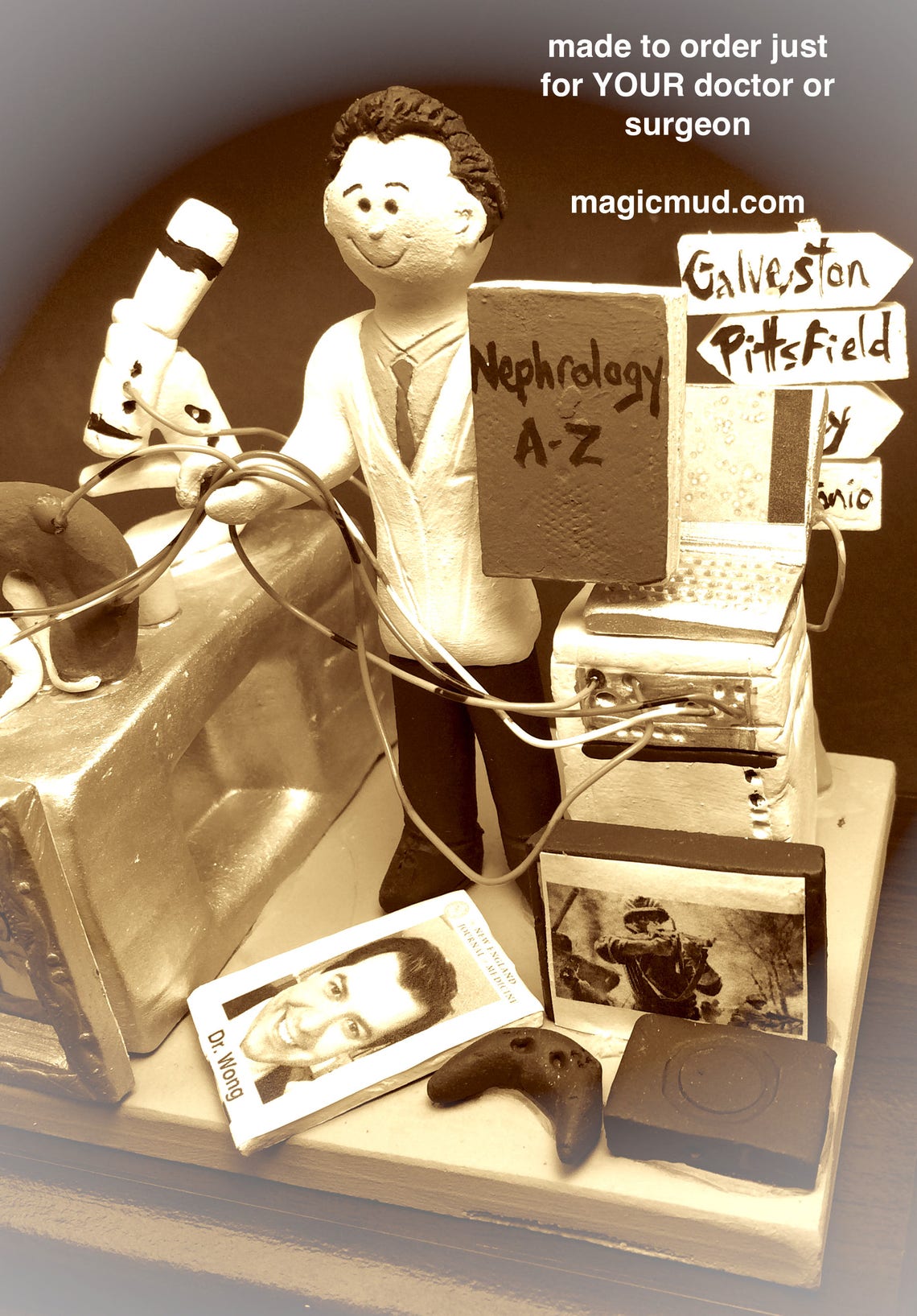 Geneticist's Custom Made Figurine, Personalized Genetic Doctor's Gift ...