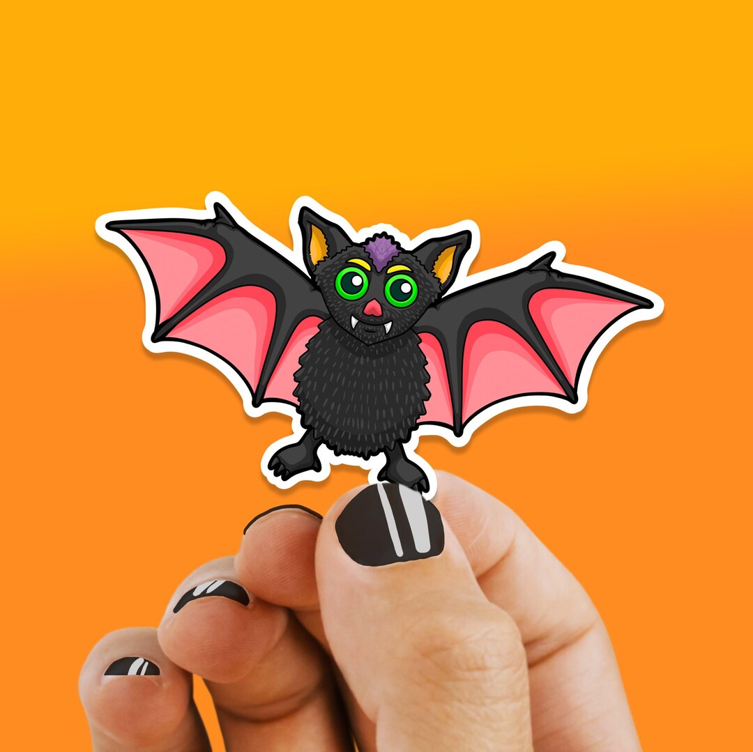 Vinyl Bat Sticker Halloween Trick or Treat Vinyl Stickers - Etsy