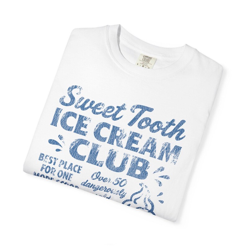 Sweet Tooth Ice Cream Club Shirt Vintage Diner Tee for Dessert Lovers ...
