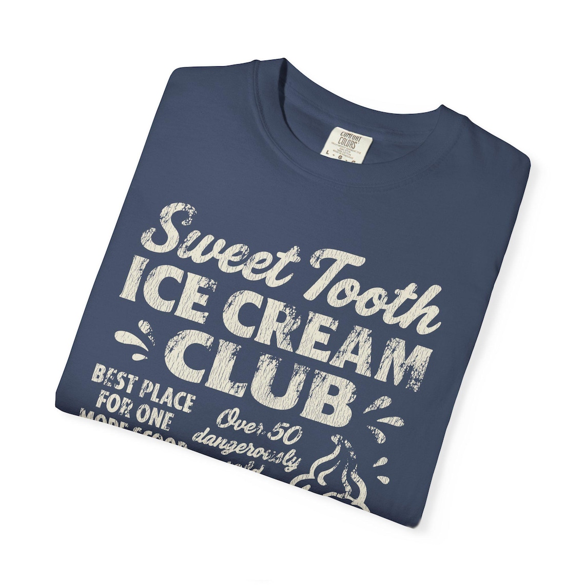 Sweet Tooth Ice Cream Club Shirt Vintage Diner Tee for Dessert Lovers ...